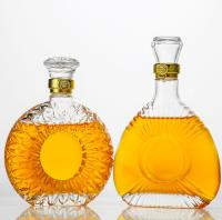 China Glass Bottle for Whisky Vodka Wine Clear Empty Glass Wine Bottles 375ml 500ml 750ml for sale