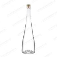 China 375 Ml 500ml 750ml Wine Liquor Vodka Glass Bottles With Rubber Stopper Sealing Type for sale