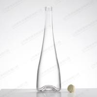 China 375 Ml 500ml 750ml Wine Liquor Vodka Glass Bottles With Rubber Stopper Sealing Type for sale