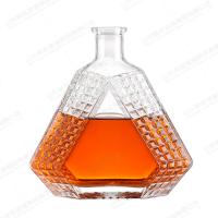 China Custom Triangle Vodka Glass Bottle 250ml 500ml 750ml 1l OEM/ODM Individualization for sale