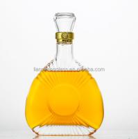 China Wine 200ml Transparent Round Empty Flint Glass Liquor Bottle With Sealed Cork Lid for sale