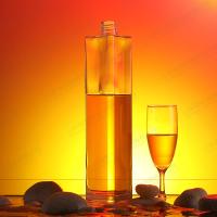 China Rubber Stopper Sealed Triangular Prism 50ml 100ml 500ml Brandy Whiskey Glass Bottles for sale