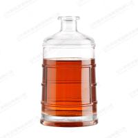 China Rubber Stopper Sealing Type Customized Glass Bottle for Empty Rum Whisky Spirit Vodka for sale