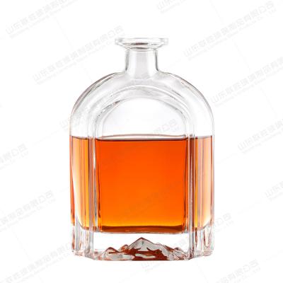 China 750ml/1000ml Glass Bottle for Wine Whisky Rum Brandy Hot Stamping Surface Handling for sale