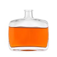 China Custom Size Accepted Luxury Flat Square Spray Fragrance Glass Bottle Crystal Refillable Perfume Glass Bottle for sale