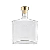 China Custom Size Accepted Luxury Flat Square Spray Fragrance Glass Bottle Crystal Refillable Perfume Glass Bottle for sale
