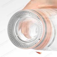 China Glass Collar Cylindrical 375ml 500ml 750ml 1000ml Transparent Liquor Bottle for Juice for sale