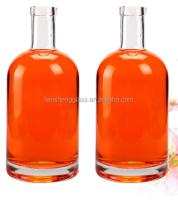 China Hot Stamping Luxury Glass Wine Bottle 375 ml 500 ml 700 ml for Refillable Vodka for sale
