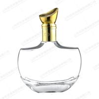 China Customized Logo Glass Perfume Bottle in 250ml 500ml 750ml 1L for Whiskey Brandy Vodka for sale