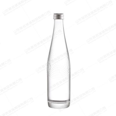 China Clear Glass Bottles for Rum Customized by Accepting Customer's Logo for sale
