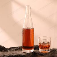 China Clear Glass Bottles for Rum Customized by Accepting Customer's Logo for sale
