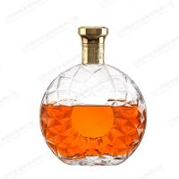 China Customized 700ml 1000ml Glass Wine Bottle with Cork Logo Acceptable Customer's Logo for sale