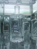 China Clear Hot Stamping Glass Bottle for Whiskey Wine Juice 500ml 750ml Alcoholic Beverage for sale