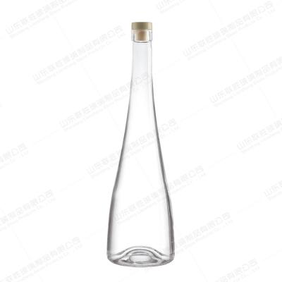 China Transparent Glass Bottles for Whisky Hot Stamping Surface Handling for sale