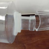 China 500ml Clear Thick Bottomed Glass Bottle for Wine Customized Creativity Mountain Design for sale