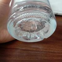 China 500ml Clear Thick Bottomed Glass Bottle for Wine Customized Creativity Mountain Design for sale