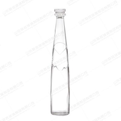 China Hot Stamping Wine Bottle 500ml for Customized Liquor Packaging for sale