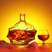 China Accptable Clear 700ml 500ml Absolute XO Vodka Whiskey Tequila Gin Glass Bottles With Cap for sale
