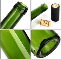 China Collar Material Glass 750ml Olive Green Glass Bordeaux Wine Bottles Popular Pick for sale