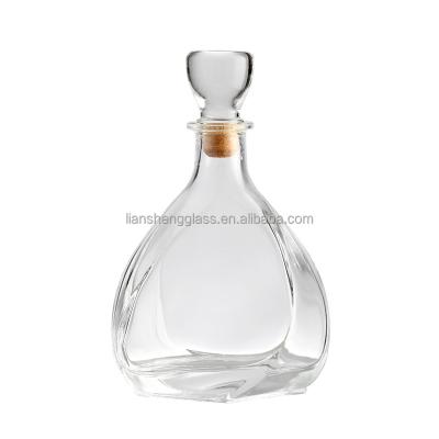 China OEM/ODM Accepted Clear Glass Bottle 500ml 750ml Custom Size for Gin Whisky for sale