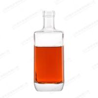 China Wholesales Custom Size Accepted 500ml Frosted Transparent Glass Wine Bottles for Wine for sale