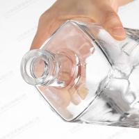 China Wholesales Custom Size Accepted 500ml Frosted Transparent Glass Wine Bottles for Wine for sale