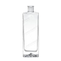 China 750ml Iceberg Bottle High White Glass Hot Stamping Tequila Vodka Whiskey Brandy Rum for sale