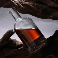 China 350ml 500ml 700ml 1000ml Glass Wine Bottle With Glass Collar Healthy Lead Free Bottle for sale