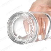 China Glass Rectangle Empty Square Drinking Gin Xo Brandy Vodka Whisky Rum Liquor Bottle for sale