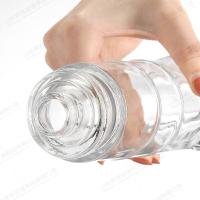 China Glass Rectangle Empty Square Drinking Gin Xo Brandy Vodka Whisky Rum Liquor Bottle for sale