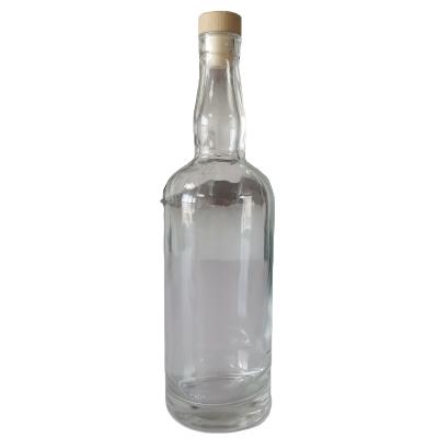 China Customized 500ml 750ml 1000ml XO Whisky Vodka Spirit Wine Glass Bottle for Liquor for sale