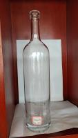 China Custom Crystal Glass Wine Bottles 500ml 750 ml for Hot Stamping and Roll On Sealing for sale