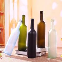 China Custom Crystal Glass Wine Bottles 500ml 750 ml for Hot Stamping and Roll On Sealing for sale