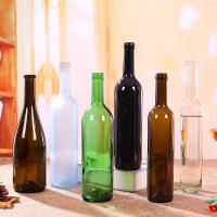 China Custom Crystal Glass Wine Bottles 500ml 750 ml for Hot Stamping and Roll On Sealing for sale