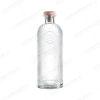 China Glass Bottle For Vodka Whisky Champagne Custom Size with Rubber Stopper for sale
