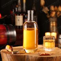 China 100ml 250ml 500ml 700ml 750ml Clear Glass Wine Bottle for Beverage Customer Needs for sale