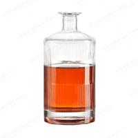 China Industrial Gin Rum Whisky Vodka Spirit Glass Bottle with Cork 200ml 500ml 700ml 750ml for sale