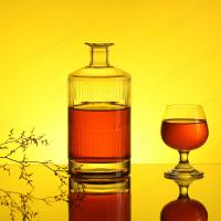 China Industrial Gin Rum Whisky Vodka Spirit Glass Bottle with Cork 200ml 500ml 700ml 750ml for sale