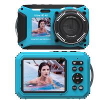 China Vintage 4K 56MP 16X Zoom Dual Screen Waterproof Digital Camera With Anti Shake  LED Light and Auto Focus for Swimming and Diving for sale