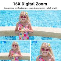 China Vintage 4K 56MP 16X Zoom Dual Screen Waterproof Digital Camera With Anti Shake  LED Light and Auto Focus for Swimming and Diving for sale