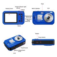 China Retro Vintage HD 4K 64MP Waterproof Camera IP68 5M Waterproof Auto Focus 16X Digital Zoom Underwater Camera for Snorkeling for sale