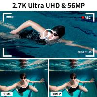 China Retro HD 2.7K Waterproof Camera  IP68 5M Waterproof Auto Focus 16X Digital Zoom Underwater Camera for Swimming and Diving for sale
