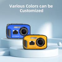 China HD 1080P Waterproof Camera 48MP Photo  IP68 5M Waterproof  2.4 Inch IPS Screen Auto Focus 4X Digital Zoom for Swimming Diving for sale