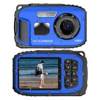 China Retro HD 1080P Waterproof Camera 2.4 Inch Screen IP68 5M Waterproof Auto Focus 4X Digital Zoom Underwater Camera for Diving for sale