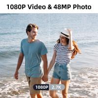 China Retro HD 1080P Waterproof Camera 2.4 Inch Screen IP68 5M Waterproof Auto Focus 4X Digital Zoom Underwater Camera for Diving for sale