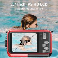 China Retro Vintage 4K 56MP HD Waterproof Camera 2.7'' Screen 10FT/3M Underwater Swimming Camera 16X Digital Zoom Camera for Fishing for sale