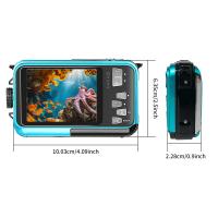 China Vintage 4K 56MP HD Diving Camera 2.7'' Screen 10FT/3M Underwater Swimming Camera 16X Digital Zoom Camera for Snorkeling for sale