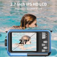 China Retro 4K 56MP HD Waterproof Camera 2.7'' Screen 10FT/3M Underwater Camera 16X Digital Zoom Camera for Snorkeling Swimming Diving for sale