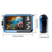 China Retro 4K 56MP HD Waterproof Camera 2.7'' Screen 10FT/3M Underwater Camera 16X Digital Zoom Camera for Snorkeling Swimming Diving for sale
