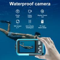China Retro Vintage Waterproof Camera 10FT Underwater Camera 30MP 1080P FHD Video Resolution Waterproof Digital Camera for Snorkeling for sale